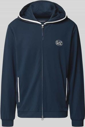 Emporio Armani Sweatjacke mit Logo und Zweiwege-Reißverschluss
