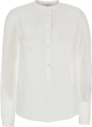 Jucca Femme, Blouses et Chemises, Blanc, Taille: 38 FR Korean Silk Shirt