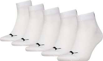 Puma Unisex Quarter-socken, Weiß, 35-38