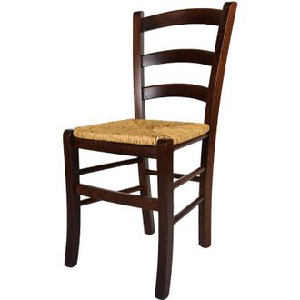 Tommychairs Tommychairs - Chaise venezia pour cuisine, bar et salle &agrave; manger, robuste structure en bois de h&ecirc;tre peindr&eacute; en couleur aniline rouge et assise en