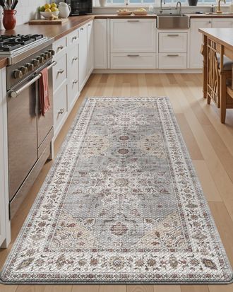 Lumi Anti-Müdigkeit-Küchenmatte, ultraweich, PVC, rutschfeste Teppiche für Stehkomfort im Schreibtisch, Büro, Waschbecken, Waschküche, 61 x 150 cm, wasserd