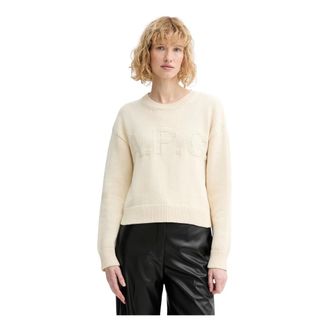 A.P.C. A.p.c., Damen, Strickwaren, Beige, SGr&ouml;&szlig;e