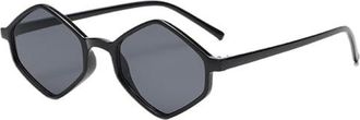 Generic Lunettes De Soleil D&eacute;coratives For Femmes, Monture Losange, Style Street Style, Id&eacute;ales For La Photographie De Rue Et Les Vacances.(Black)