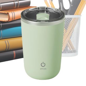 Generico Selbstr&uuml;hrende Tasse, tragbar, wiederaufladbar, 8,5 x 7 x 14 cm, automatisches R&uuml;hren, 350 ml, m&uuml;helose Mischl&ouml;sung f&uuml;r Reisen, Fitnessstudio, Camping