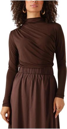 Notre-V Nv-Gasto Top - - Blouses & Shirts - Damen - Braun - 2XL