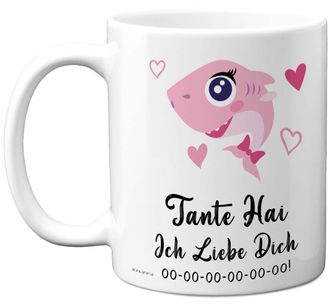 Stuff4 Tante Hai Tasse Geschenk - S&uuml;&szlig;es Geburtstagsgeschenke f&uuml;r Tante, Weihnachten Geschenkidee - 11oz Kaffeetasse Keramik, Mikrowellen Sp&uuml;lmaschinenfest, G