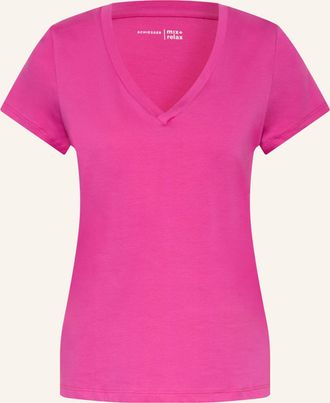 Schiesser Schlafshirt Mix+Relax pink