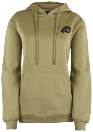 Guggen Mountain Damen Kapuzenpullover Fleece Hoodie Langarm Olive