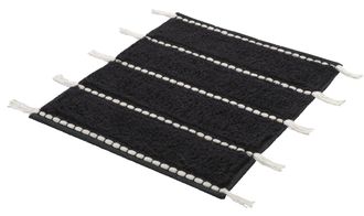 Kleine Wolke Badteppich Travis, Farbe: Schwarz, Material: 100 % Baumwolle, Gr&ouml;&szlig;e: 55x 65 cm