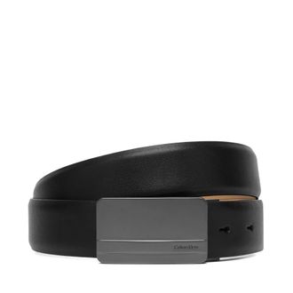 Calvin Klein G&uuml;rtel Calvin Klein Metal Logo Plaque 35Mm Adj LV04D7149G Schwarz