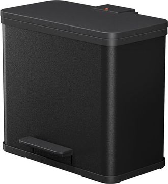 Hailo Poubelle &agrave; p&eacute;dale Oko Duo Plus Taille l 17+9 l Noir 0630-260