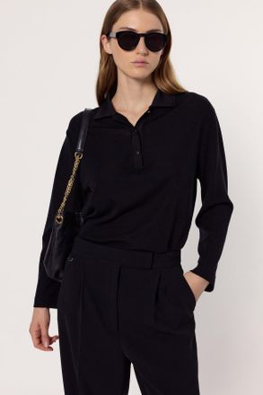 Gerard Darel Polo en laine fine - HILARY - Noir