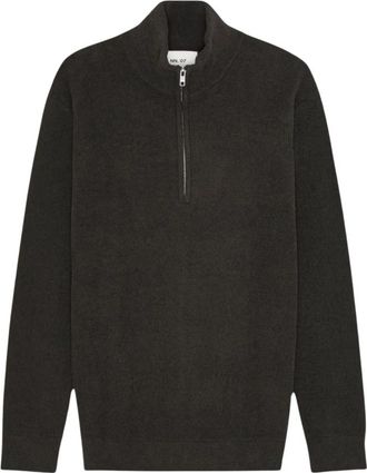 Nn.07 Danny Half Zip Sweater - - Knitwear - Herren - Braun - 2XL