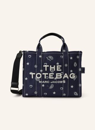 Marc Jacobs Shopper The Bandana Canvas Medium Tote Bag blau