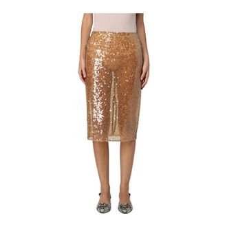 Elisabetta Franchi Damen, R&ouml;cke, Gelb, SGr&ouml;&szlig;e