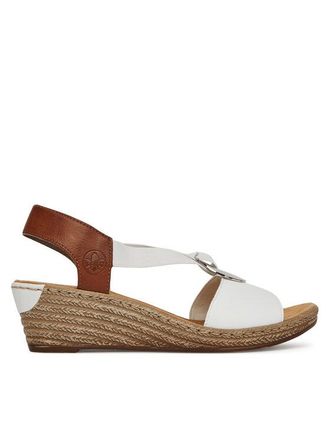 Rieker Sandalen 624H6-81 Wei&szlig;