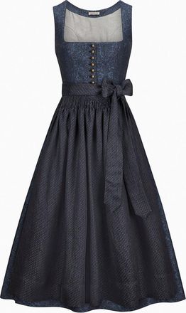 Gottseidank Dirndl Monika aus Leinen mit geradem Ausschnitt in