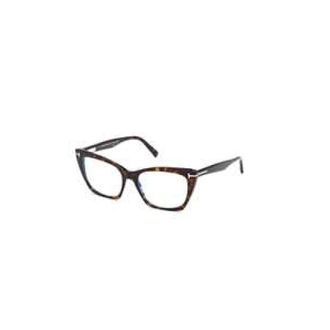Tom Ford unisex, Accessoires, Brun, Taille: 54 MM Blue Block Cat Eye Optical