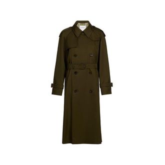 Burberry Trench droit long en coton
