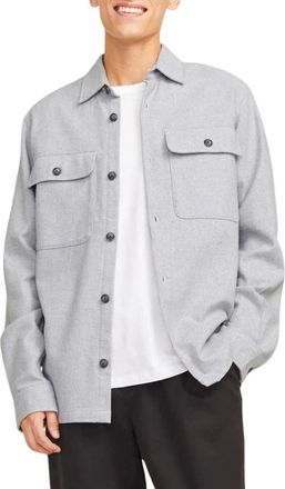 Jack & Jones Jprraymond Melange Solid Overshirt Ls Sn
