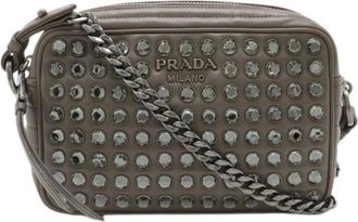 Prada Sac &agrave; main pochette vintage Pre-owned - Femme - Pre-owned - Gris - Taille: ONE Size