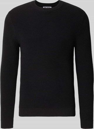 Review Regular Fit Strickpullover aus reiner Baumwolle