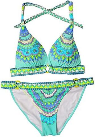 Generic Taille s&eacute;par&eacute;e Poitrine Rassemblement Show Chest Big Bikini Sexy Holiday Costume de Natation Femme Ing Wind (Color : A, Size : Medium)