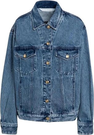 Palm Angels Femme, Vestes, Bleu, Taille: 36 FR Classic Denim Jacket