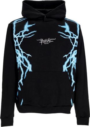Phobia Archive Homme, Sweatshirts et sweats &agrave; capuche, Noir, Taille: XL Lateral Lightning Print Sweat &agrave; capuche
