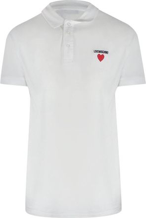 Love Moschino Poloshirt f&uuml;r Herren, Baumwolle, kurz&auml;rmlig (Wei&szlig;)