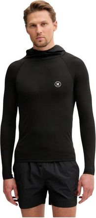 Hurley Rash Guard &agrave; Manches Longues Icon Slim Fit &agrave; Capuche - Homme - Sweatshirts et sweats &agrave; capuche - Noir - Taille: S