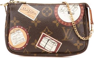 Louis Vuitton Crossbody Bags - Monogram Patch Mini Pochette Accessoires - Gr. unisize - in Braun - für Damen