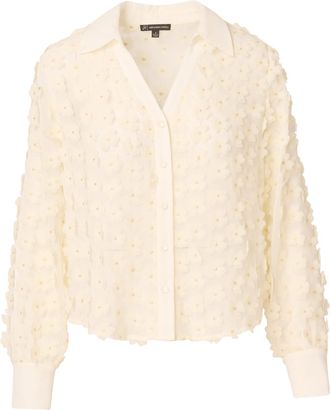 Adrianna Papell Bluse 3D Flower Woven Blouse