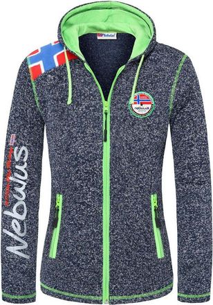 Nebulus Fleecejacke NORSKA, P4651 - Damen, navy meliert, XL/42