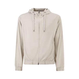 Herno Kapuze mit elastischem Bund - - Jackets - Herren - Grau - L