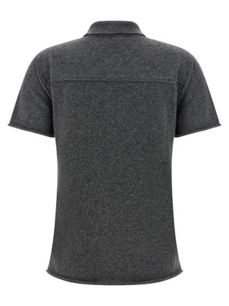 Miu Miu Cashmere Polo Shirt - Gray