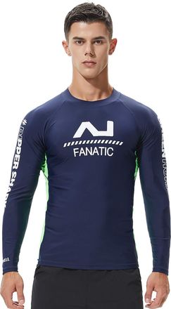 SEOBEAN TAUWELL by Herren Langarm Rash Guard Bademode Surfing Shirt (L, 8801 Marine)
