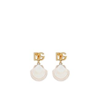 Dolce & Gabbana Goldene Bijoux Muscheln Pin Verschluss - - Accessories - Damen - Gelb - ONE SIZE