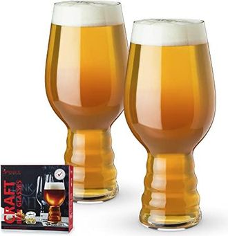 Spiegelau 2-teiliges Kraftbier-Glas-Set, India Pale Ale, Biergl&auml;ser, Kristallglas, 540 ml, Craft Beer Glasses, 4992662