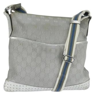 Gucci Pre-owned Canvas Cross Body Bag - - Pre-owned - Damen - Grau - ONE SIZE