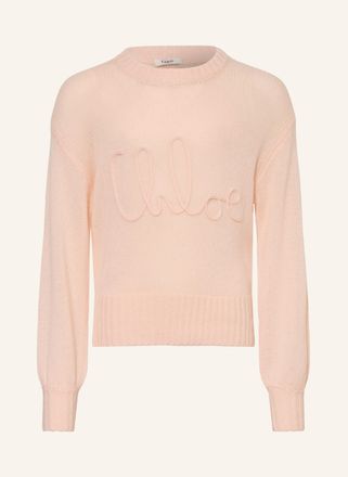 Chlo&eacute; Pullover Mit Cashmere pink
