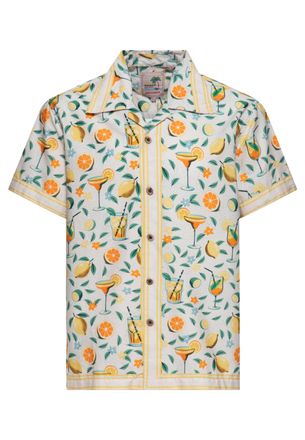 King Kerosin Herren Hawaiihemd Citrus Cocktail