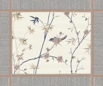 Bassetti Fong V8N Tischset, 100% Baumwolle, Beige, 40 x 50 cm