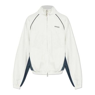 Rhude Leinenjacke mit Stehkragen - - Jackets - Herren - Wei&szlig; - M