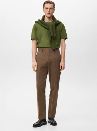 Mango Regular Fit-T-Shirt aus 100 % Baumwolle gr&uuml;n - Herren - XXL - MANGO MAN