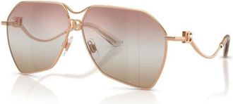 Dolce & Gabbana Femme, Accessoires, Jaune, Taille: 62 MM Lunettes de soleil Aviateur