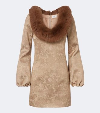 Saint Laurent Robe en brocart