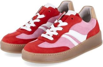Gabor 86.475.48 Baskets basses en daim pour femme Rose Taille 35, multicolore, 38.5 EU
