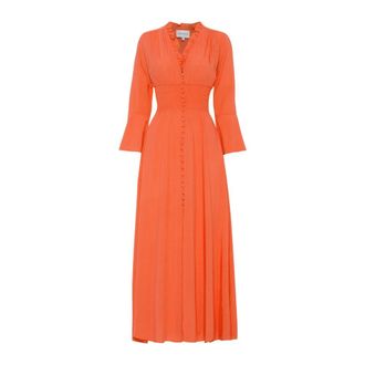 Americandreams Americandreams, Femme, Robes, Orange, Taille: 38 FR Sally Long Dress