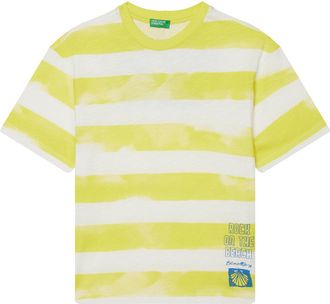 Benetton United Colors Of Benetton T-Shirt 3SL3C10P5 Gelb Oversize